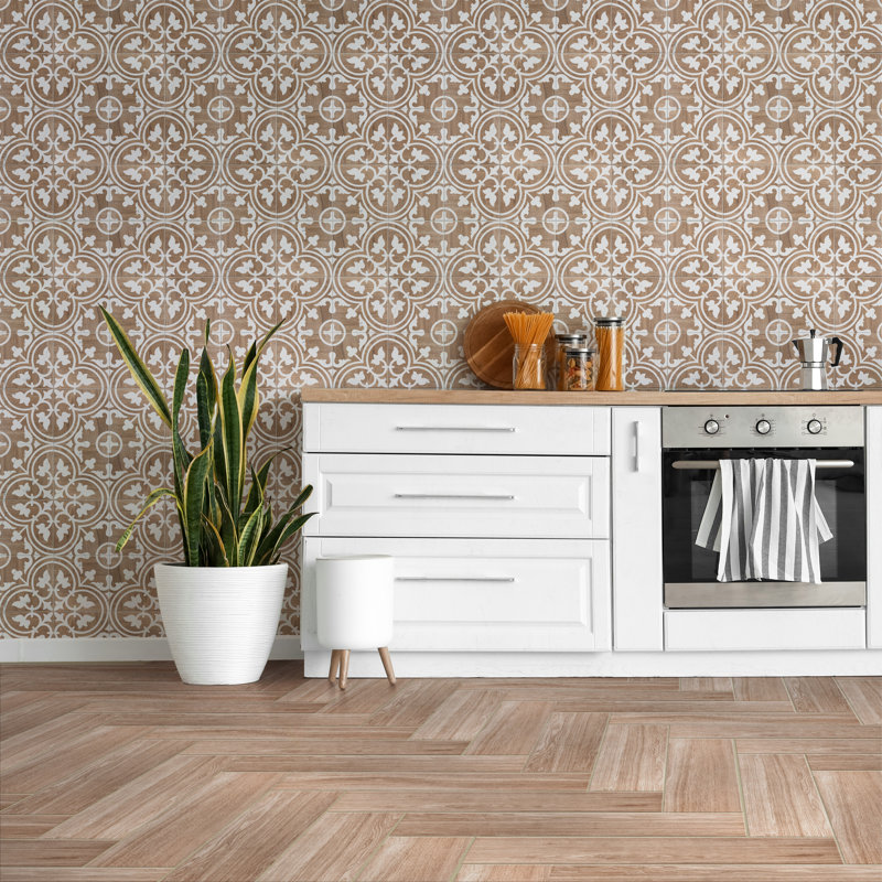 Merola Tile Llama Arte Loire Verso 10" x 10" Porcelain Patterned Wall & Floor Tile | Wayfair